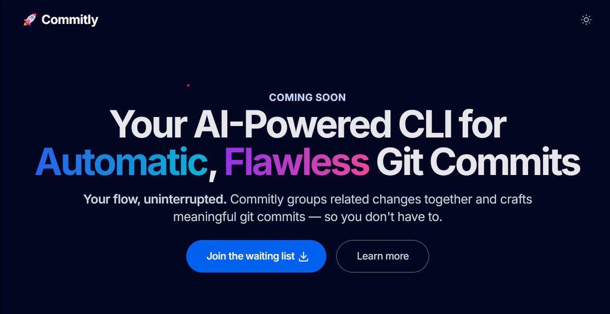 Commitly - Your AI-powered CLI for flawless, consistent git commits